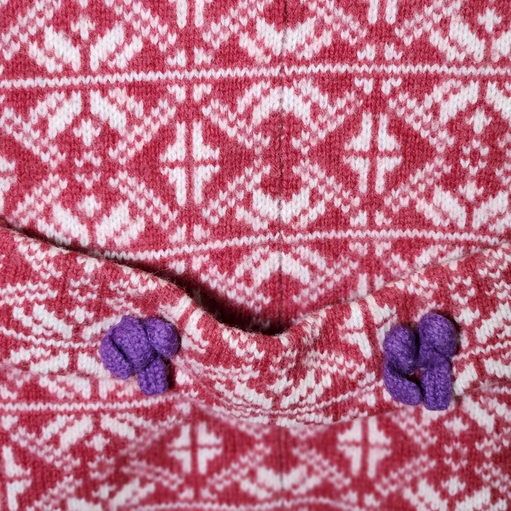 Odd Molly | Sweaters | Odd Molly Red Fair Isle Lambwool Blend Cardigan ...